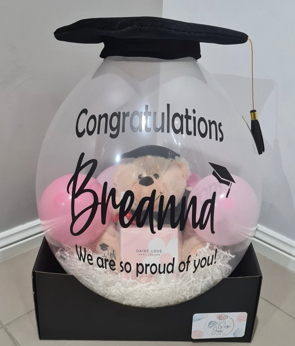 Grad Bursting Balloon Gift with Grad Hat – Sisi Jax and Co.